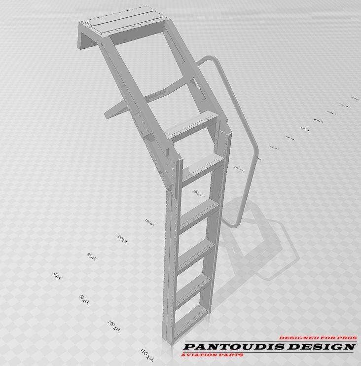 F-16C Fighting Falcon - Crew Boarding Ladder 3D model 3D printable ...