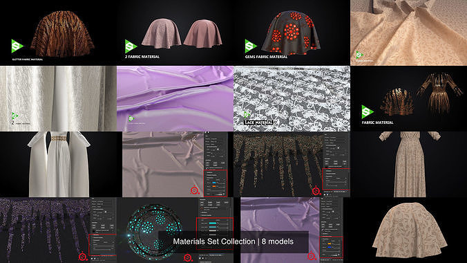Materials Set Collection | CGTrader