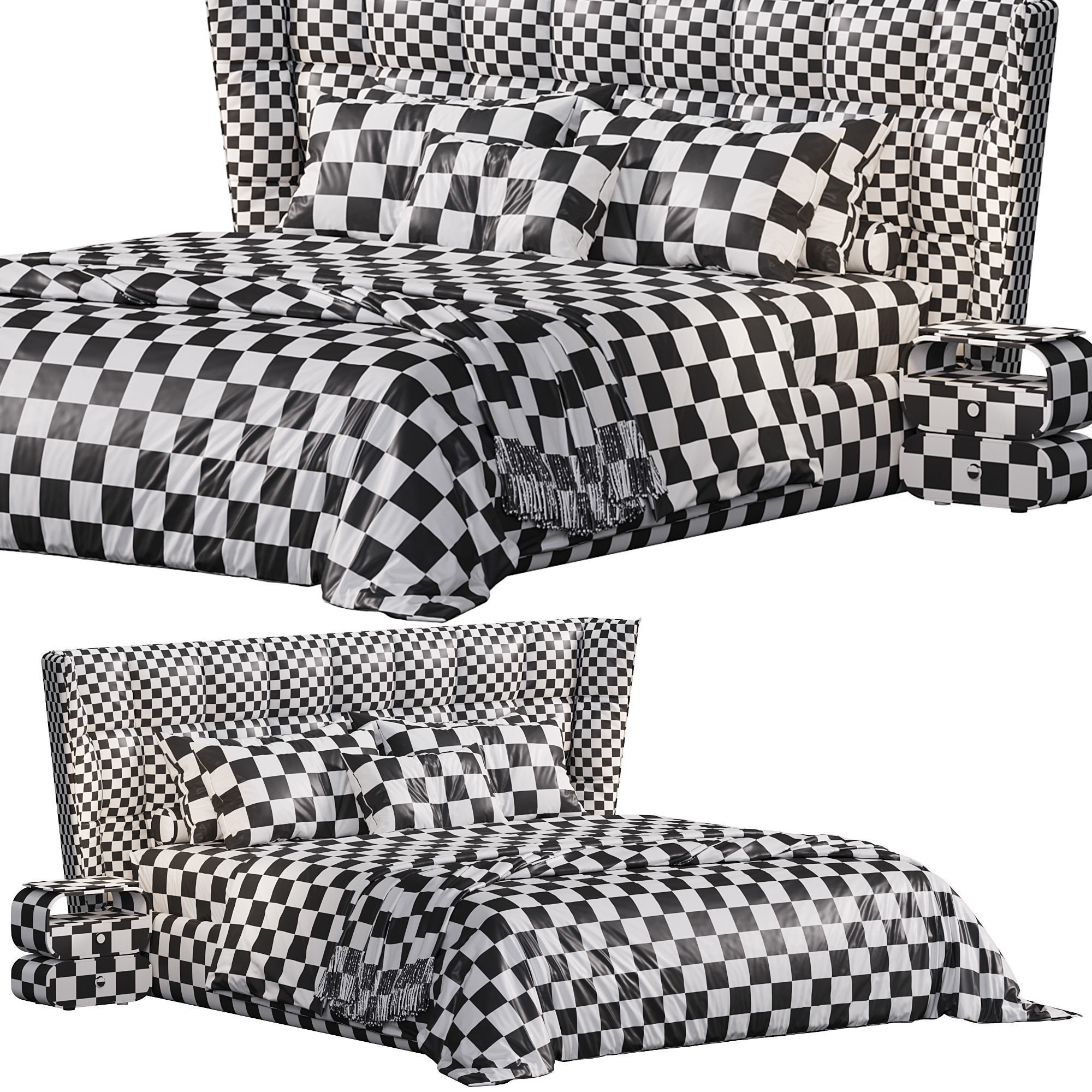 Aspen bed by Lecomfort 3D model | CGTrader