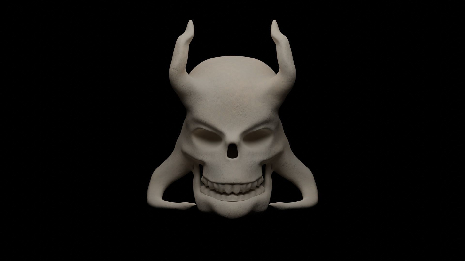 Demon Skull free 3D model | CGTrader