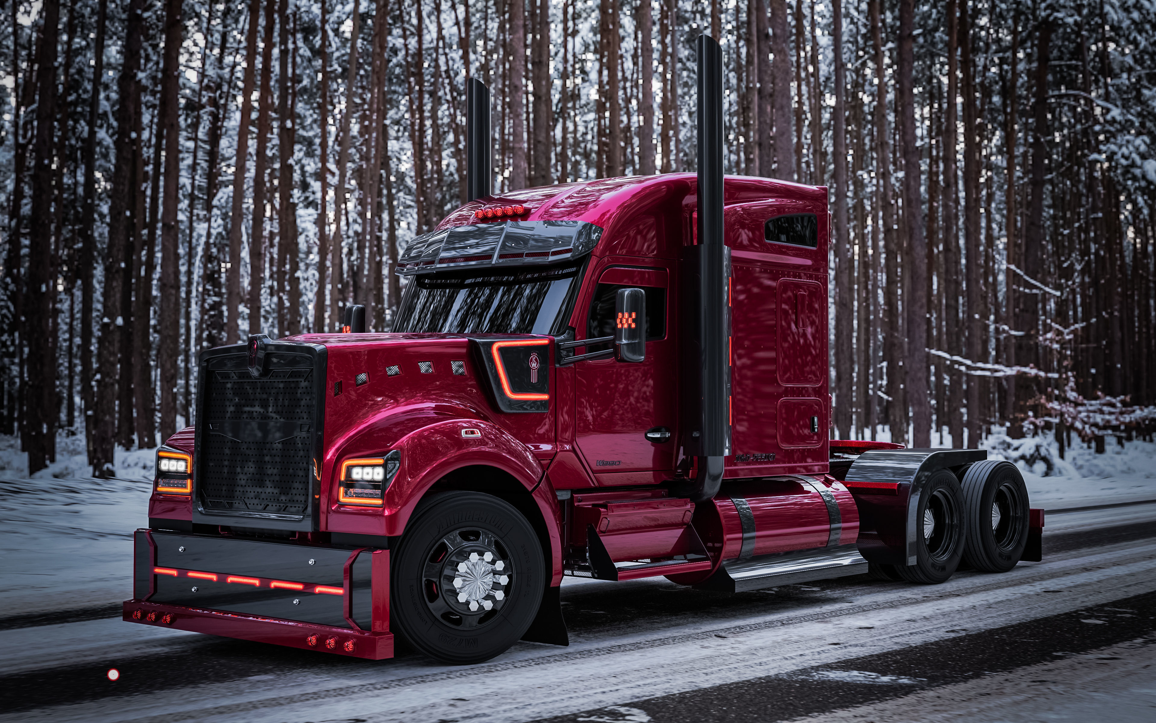 Kenworth W990 NO CHROME EDITION 3D model 3D model | CGTrader