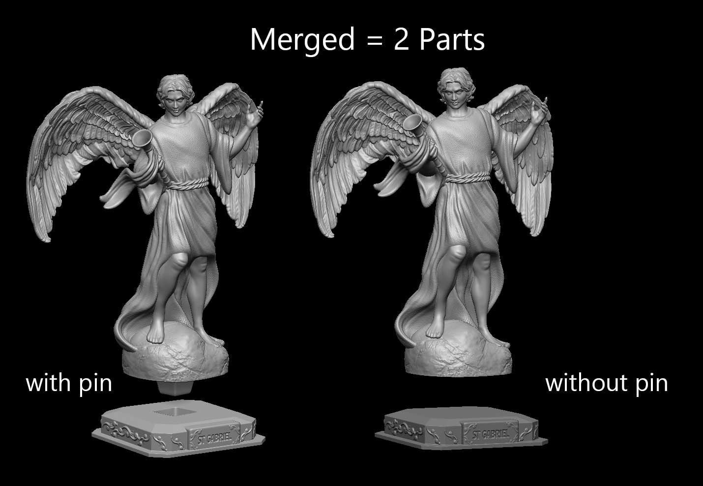 Archangel Angel Gabriel 3D model 3D printable | CGTrader