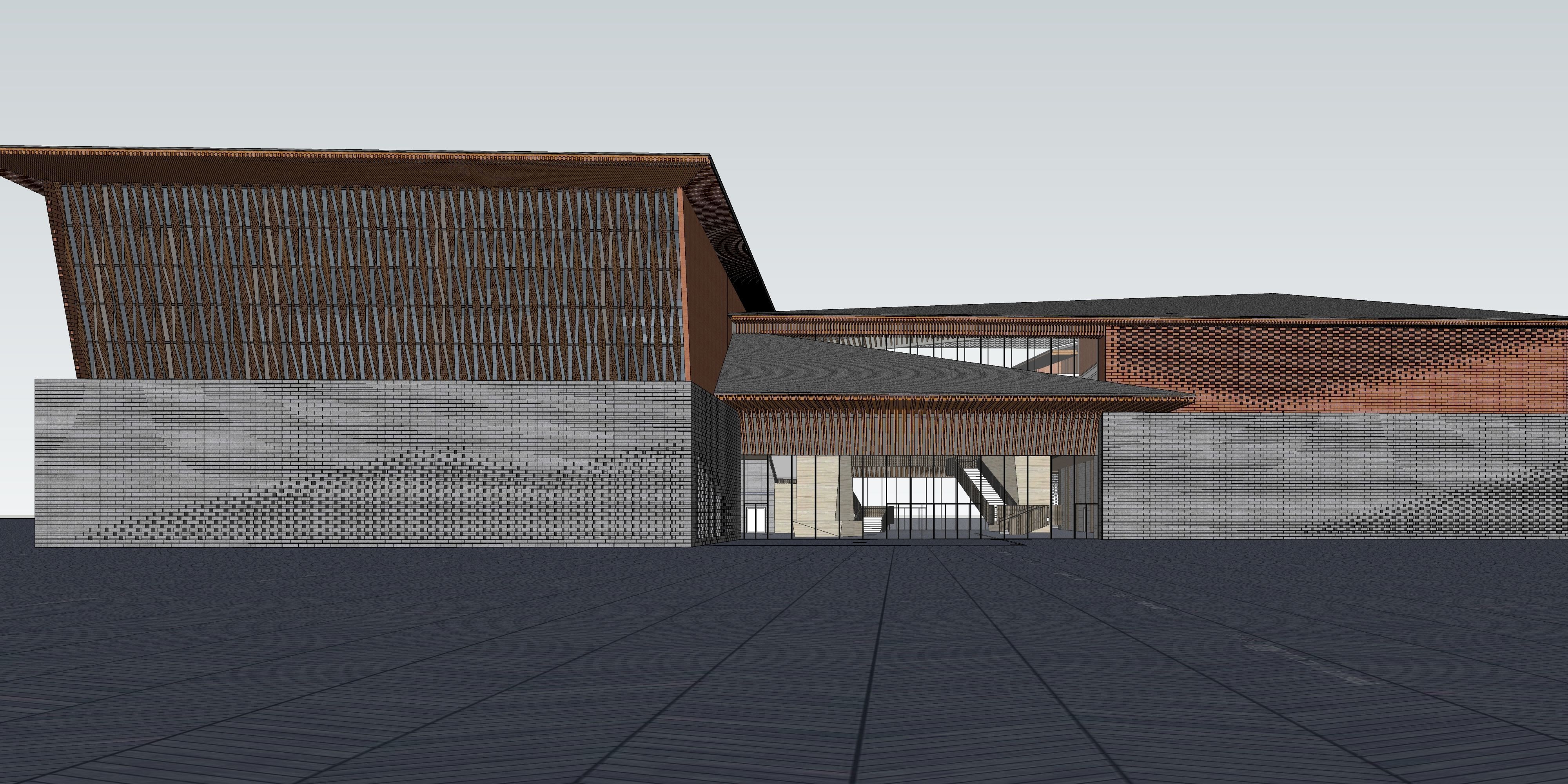 Traditional folk customs exhibition hall 3D model | CGTrader