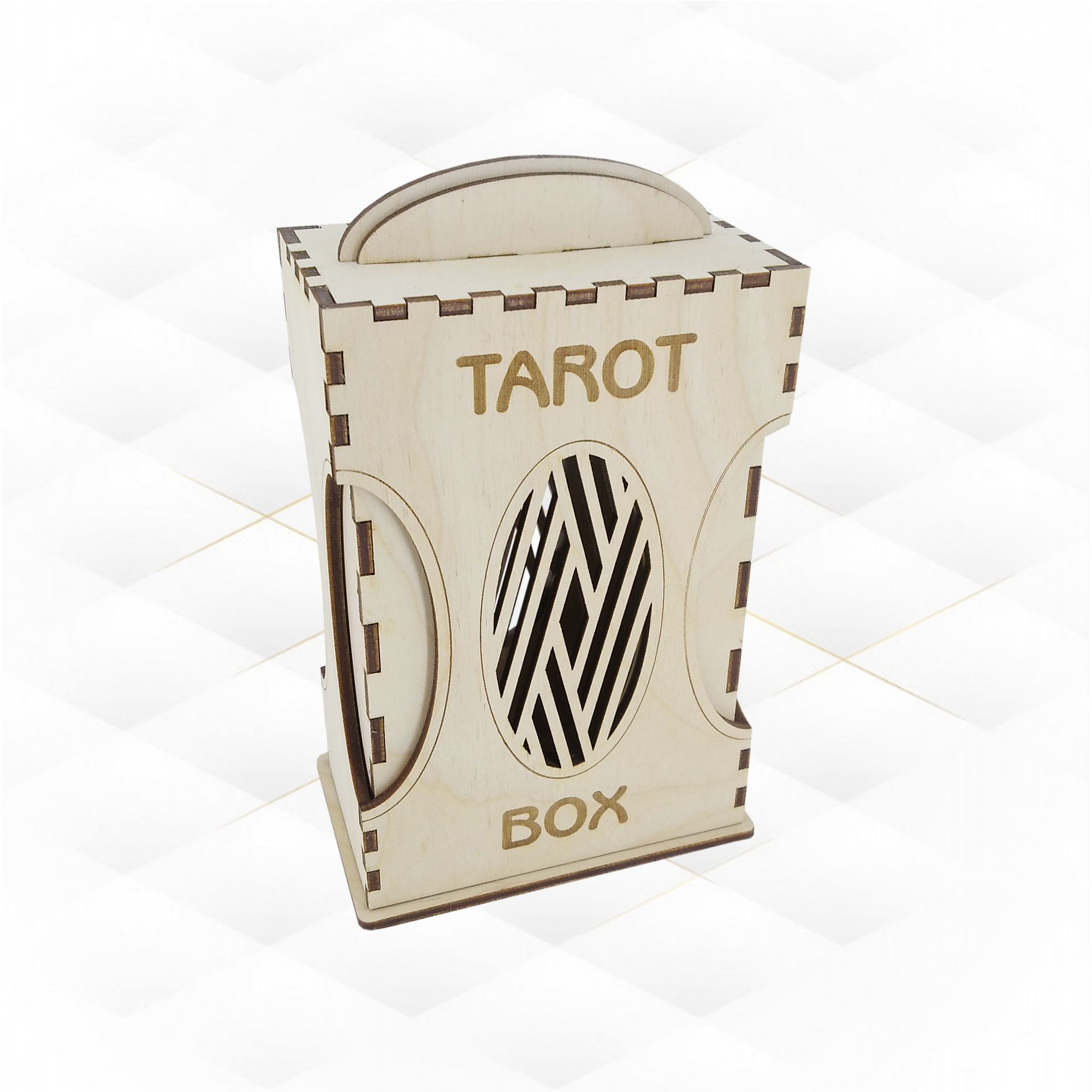 Unique box sliding for Tarot cards template laser cut 3D model 3D ...