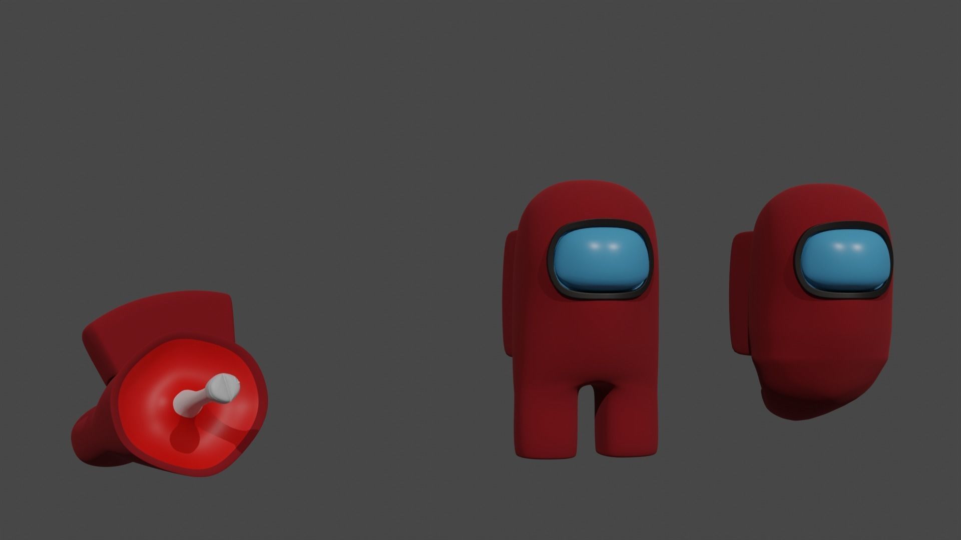 Among us character free VR / AR / low-poly 3D model rigged | CGTrader