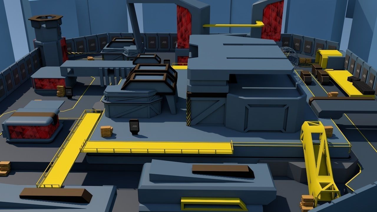 3D model 3D FPS game environment low poly VR / AR / low-poly | CGTrader