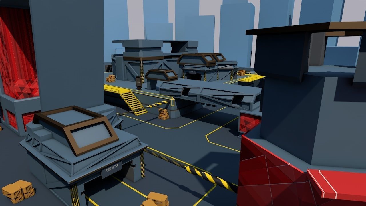 3D model 3D FPS game environment low poly VR / AR / low-poly | CGTrader