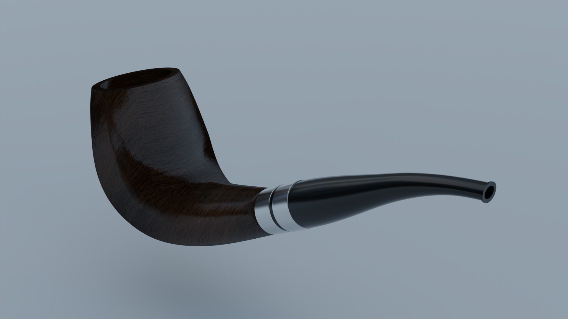 Smoking Pipe Half-Bent Wood 3D model | CGTrader