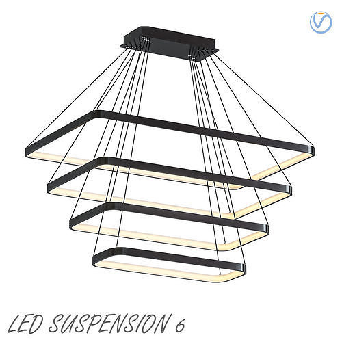 LED SUSPENSION 6 3D model | CGTrader
