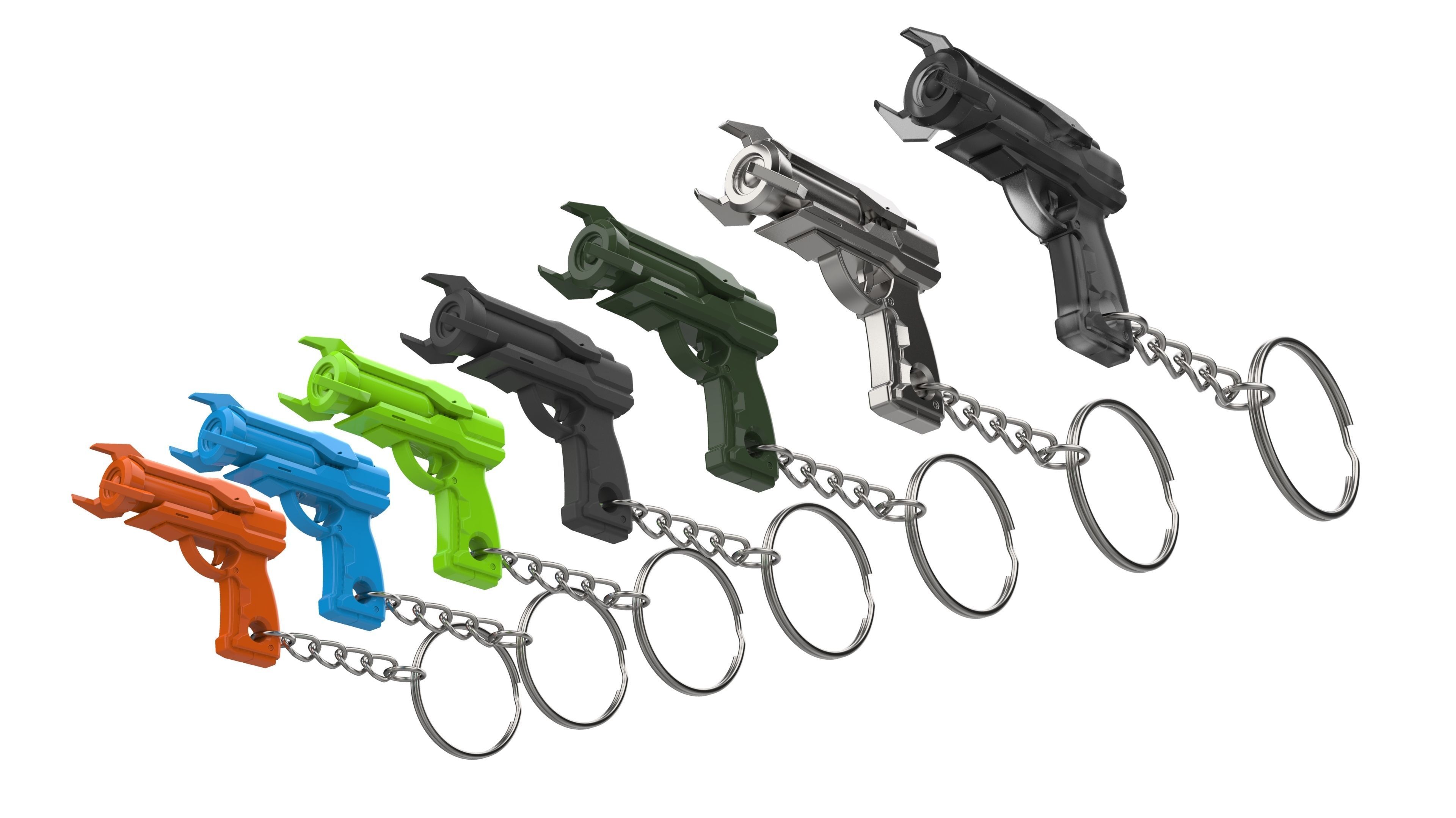 Keychain - Ana Dart Blaster - Overwatch - Printable model - STL 3D ...