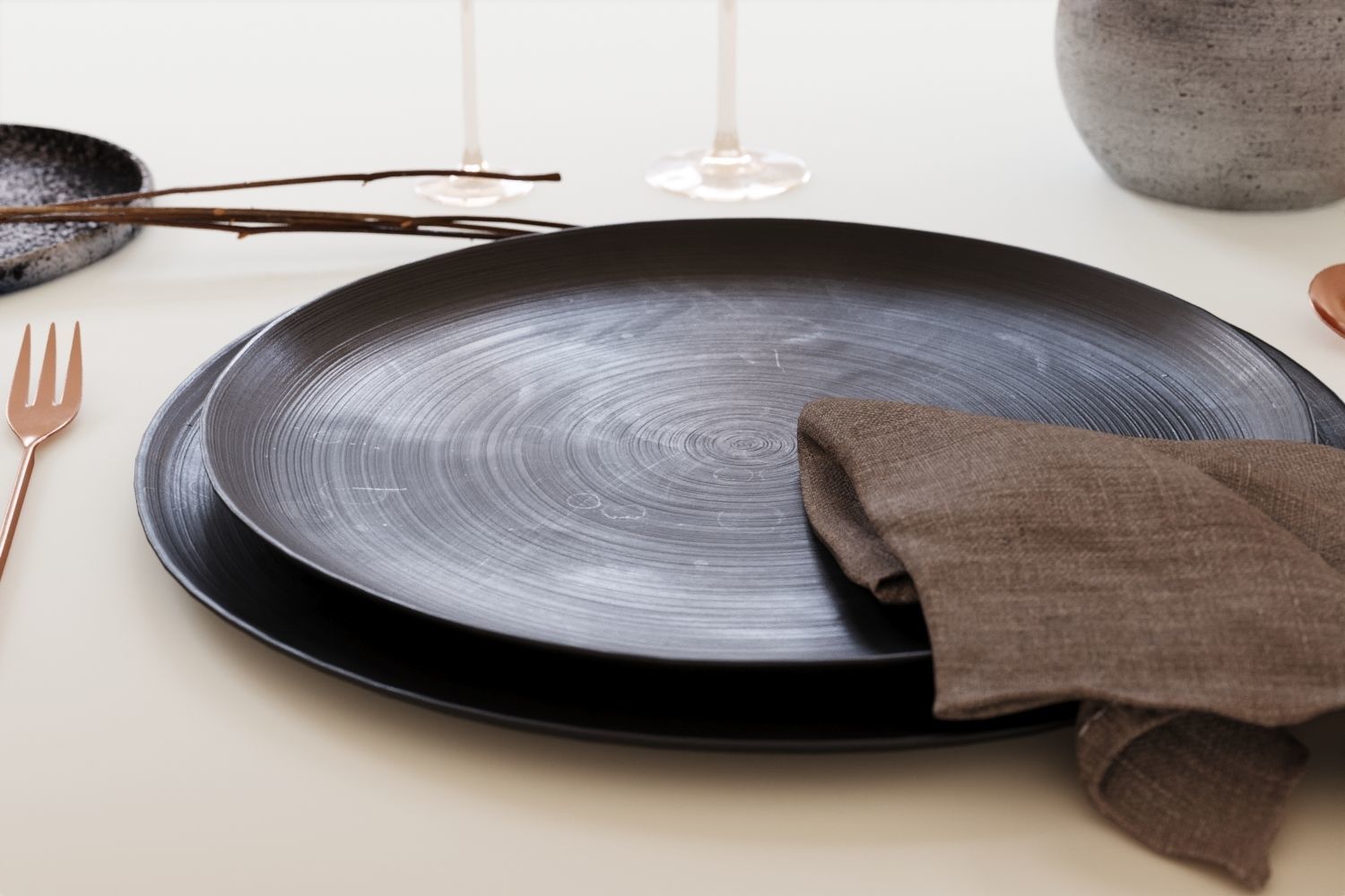 Modern restaurant tableware 3D model | CGTrader