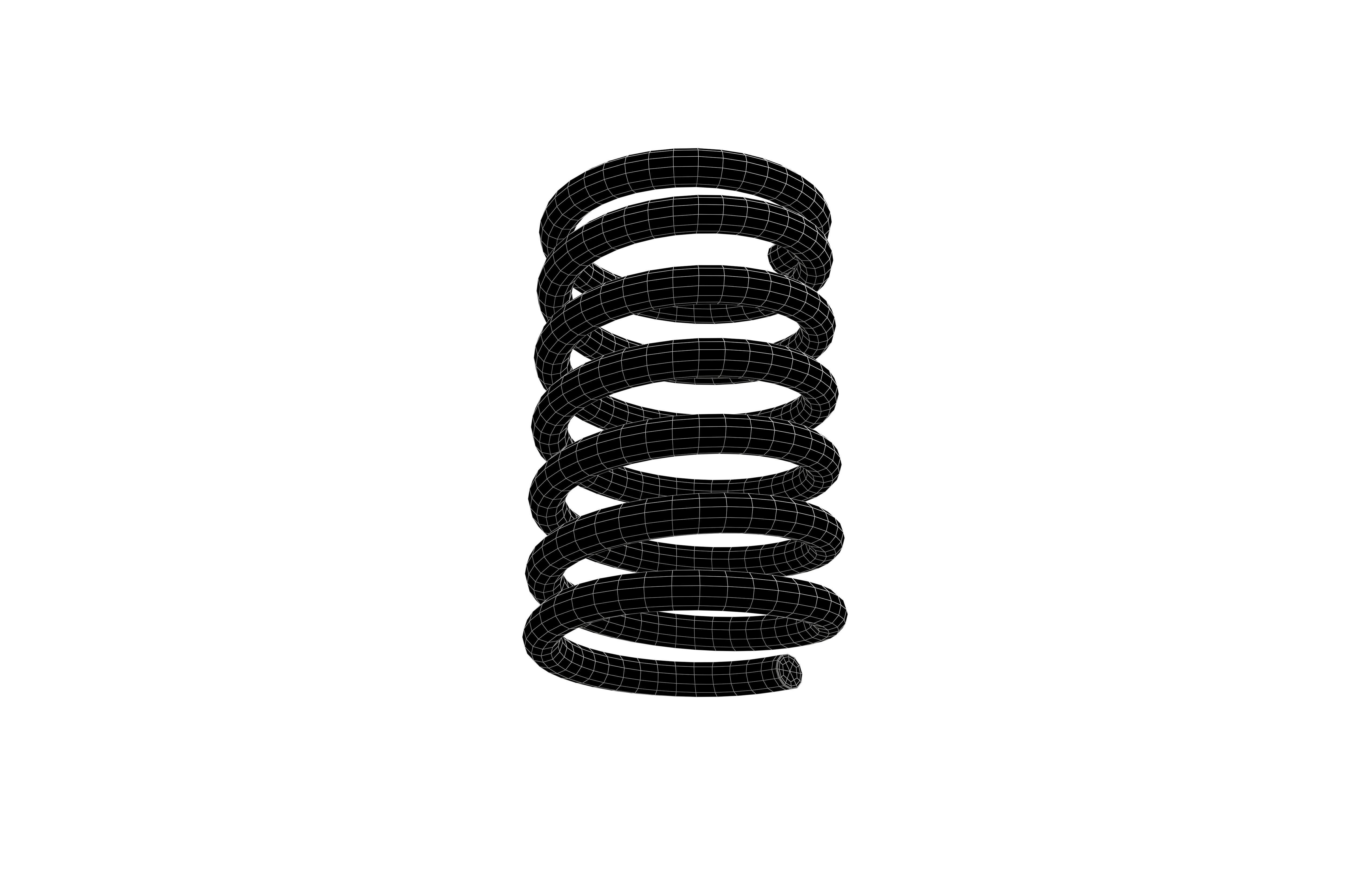 3D model Coil Spring V1 001 VR / AR / low-poly | CGTrader