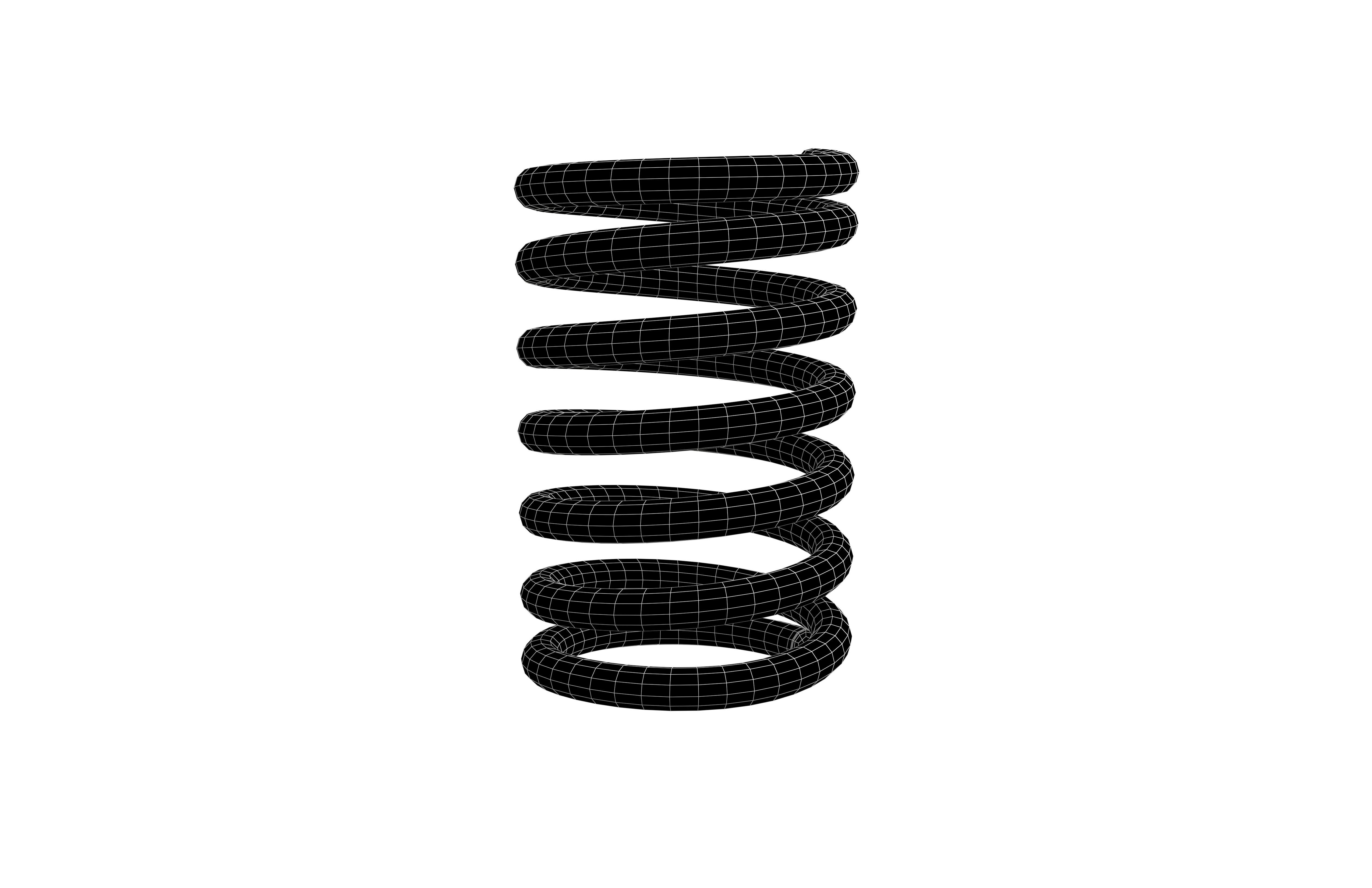3D model Coil Spring V1 003 VR / AR / low-poly | CGTrader