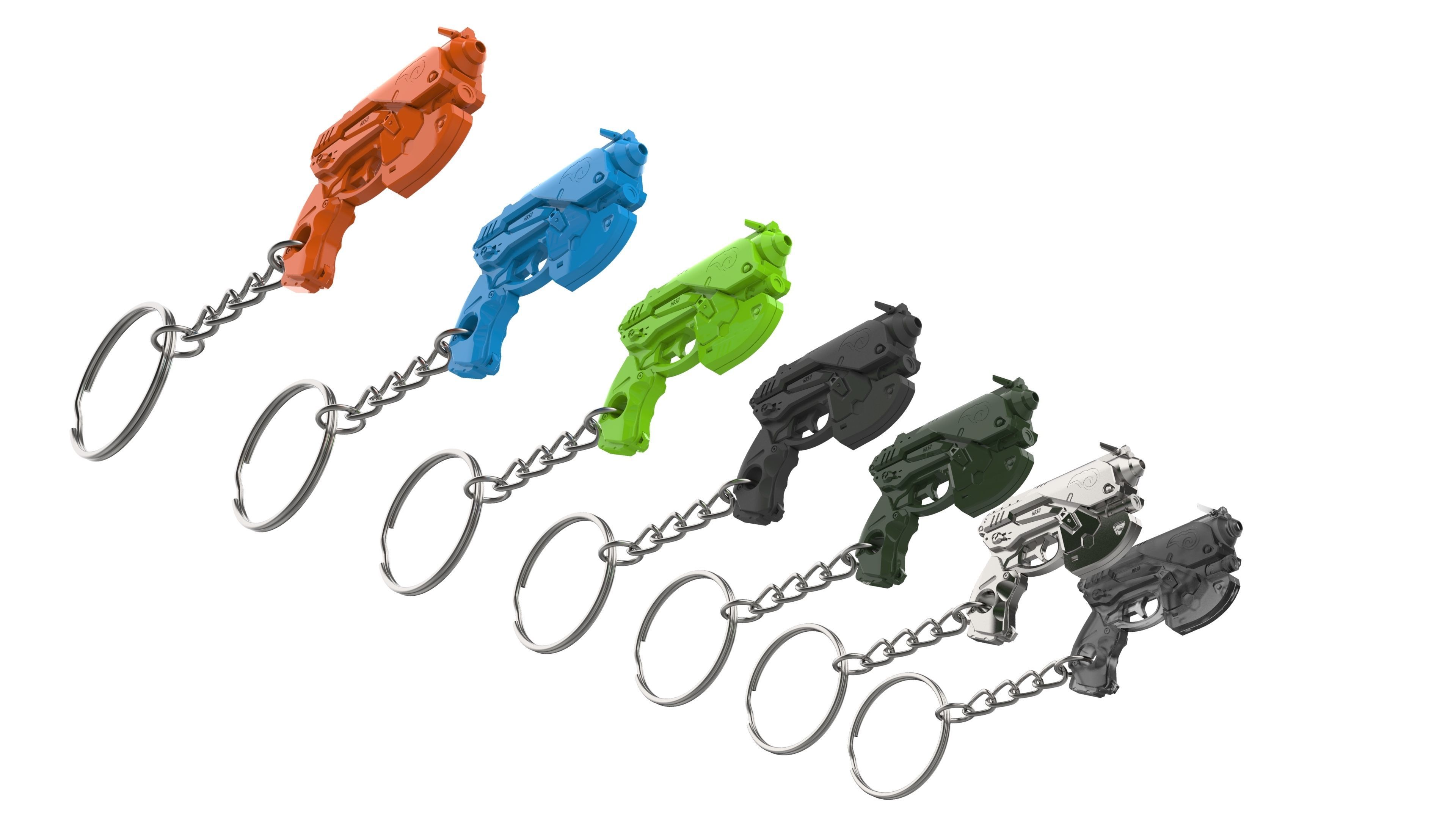 Keychain - DVa Palanquin Blaster - Overwatch - Printable - STL 3D model ...