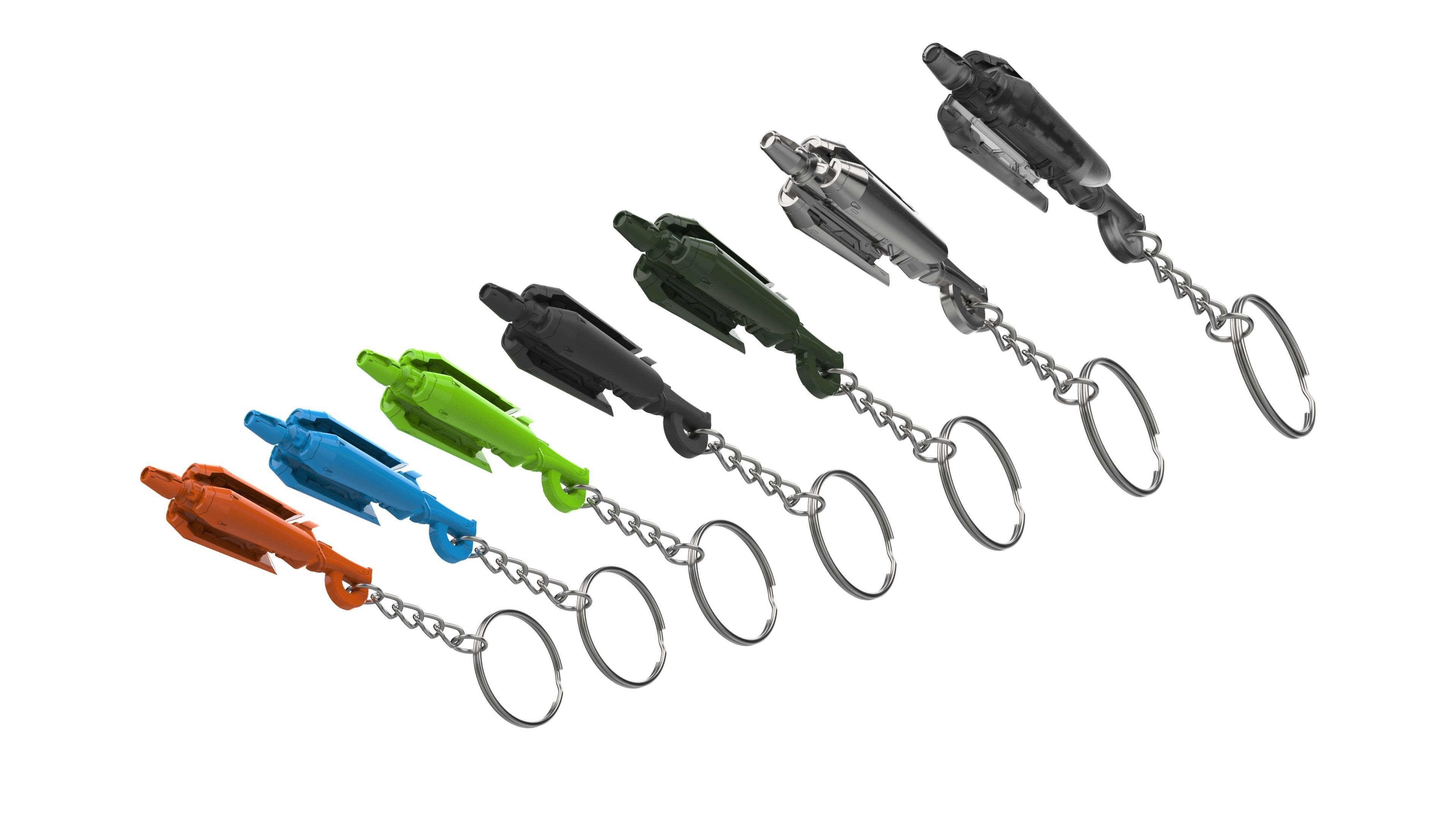 Keychain - Mercy Caduceus Staff - Overwatch - Printable - STL 3D model ...