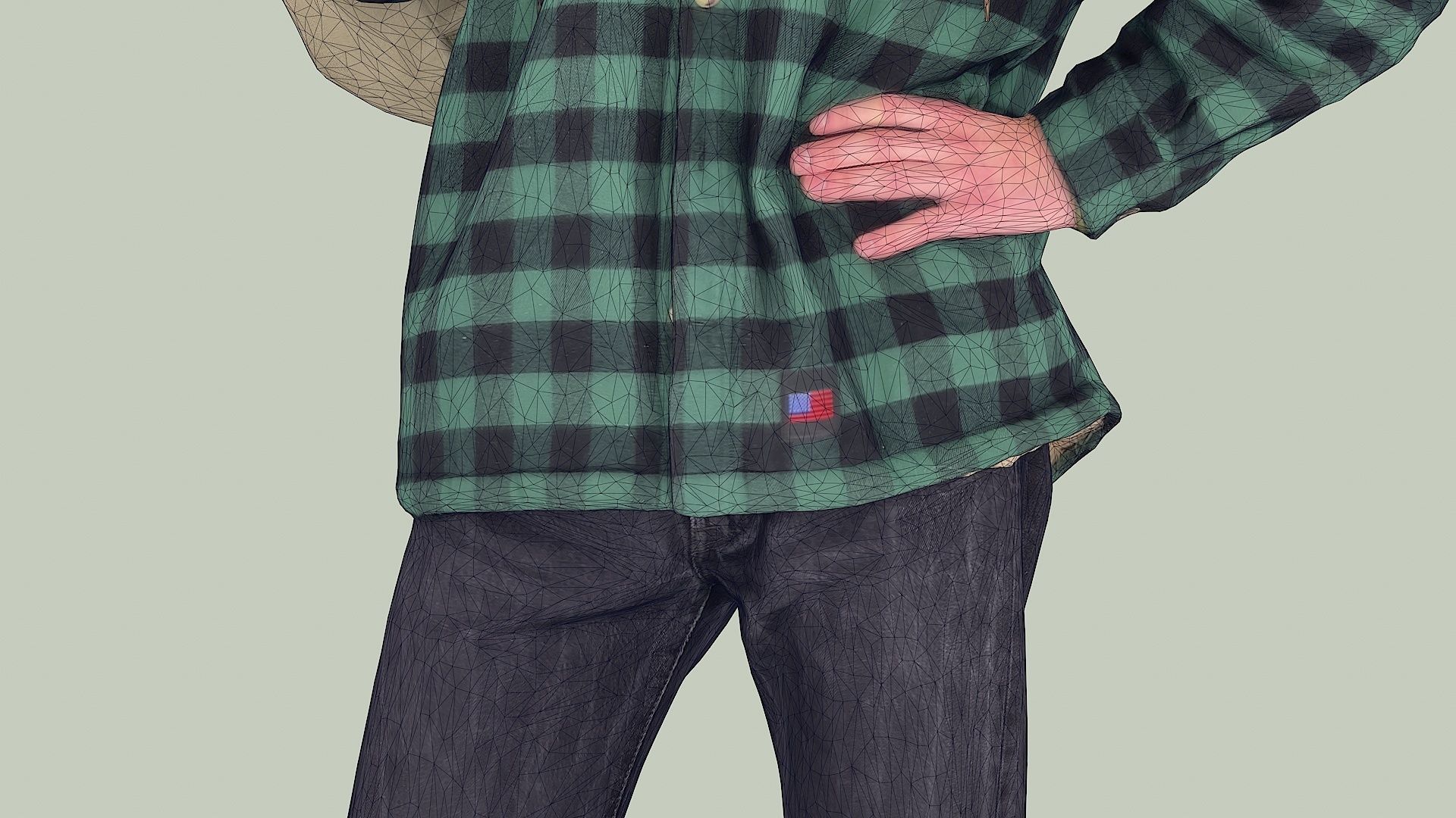 Smirk Guy in an Orange Hat 3D model | CGTrader