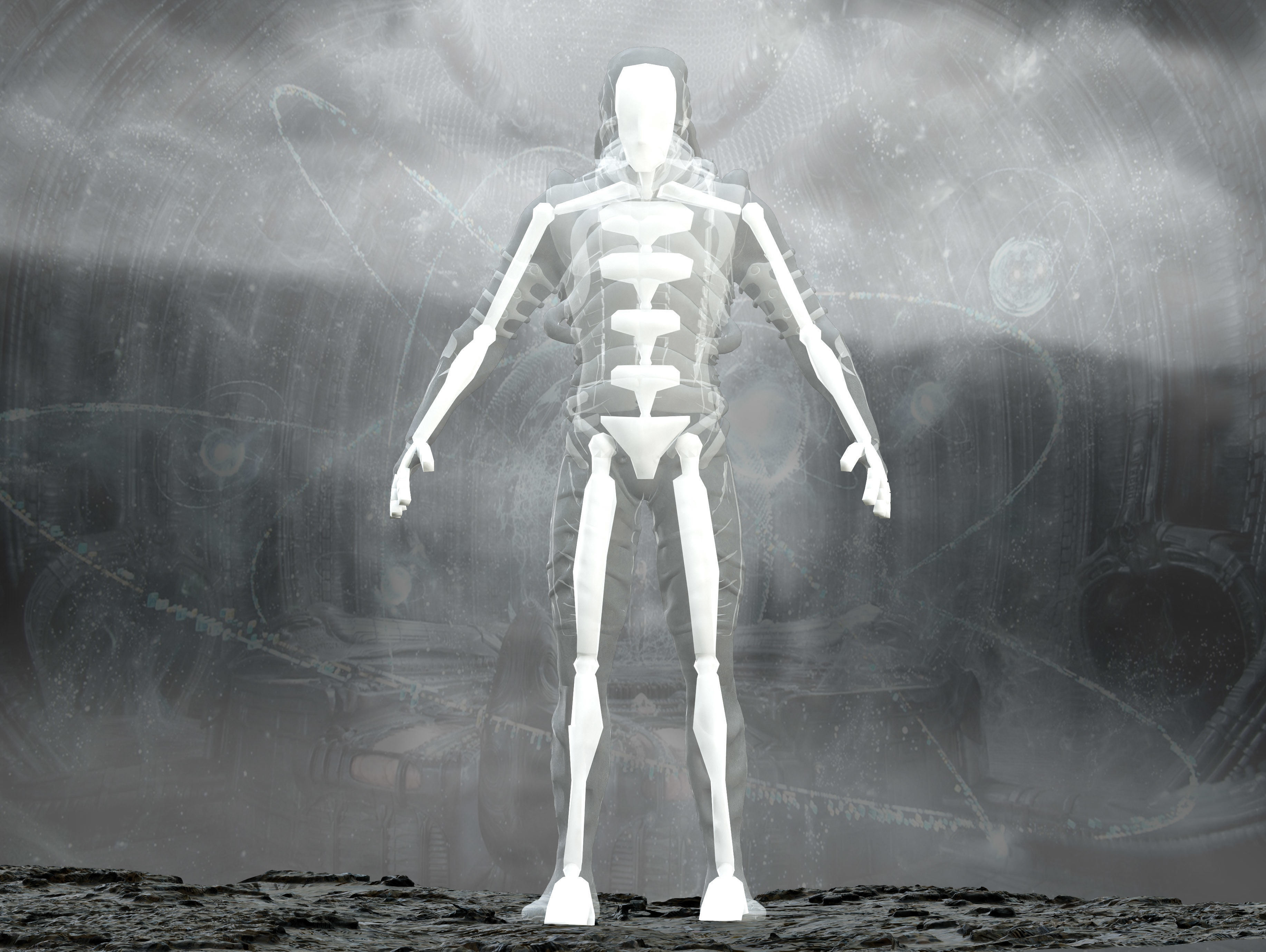 3D model Prometheus Space Jockey VR / AR / low-poly rigged | CGTrader