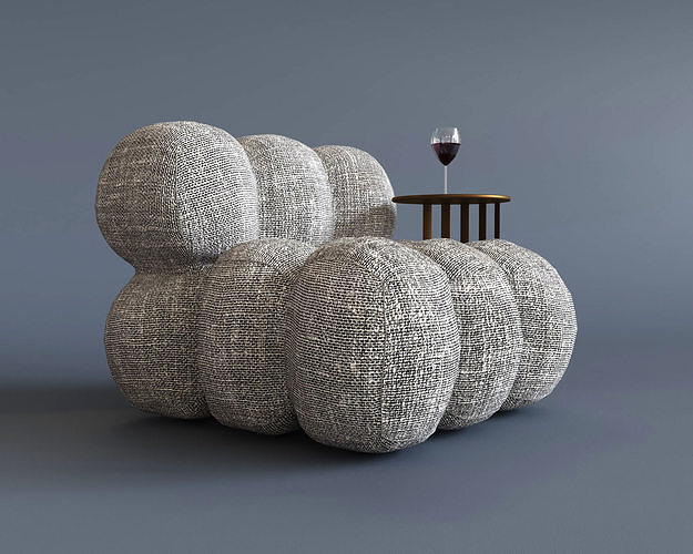 Soft stylish sofa 3D model | CGTrader