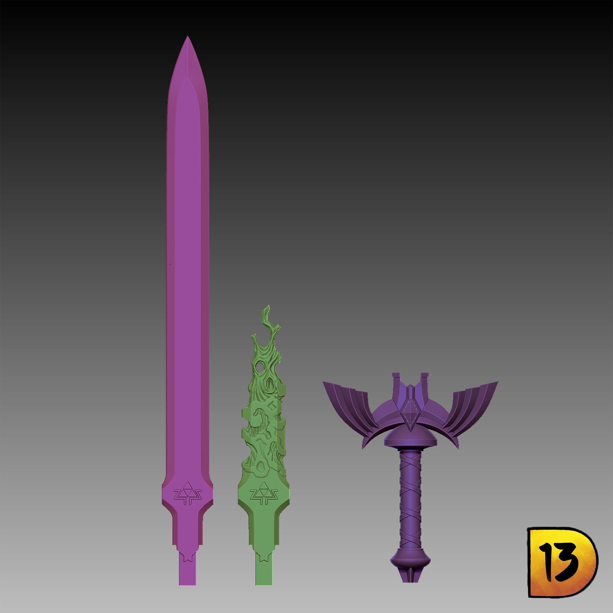 Link Master Sword BOTW and TOTK 3D model 3D printable | CGTrader