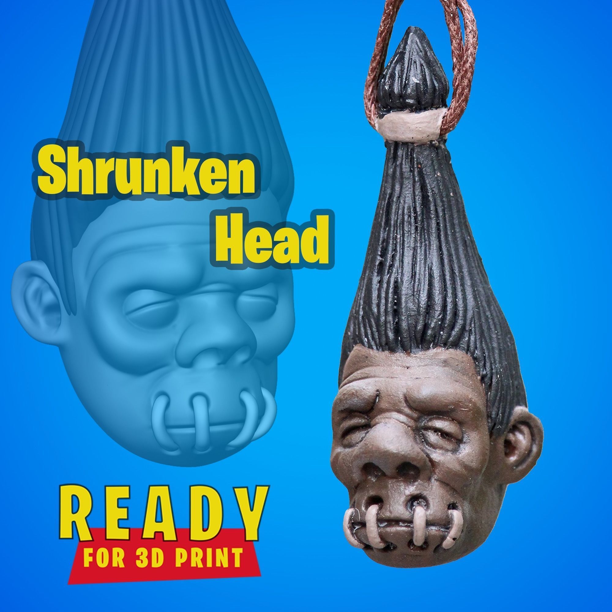Shrunken Head 3D model 3D printable | CGTrader
