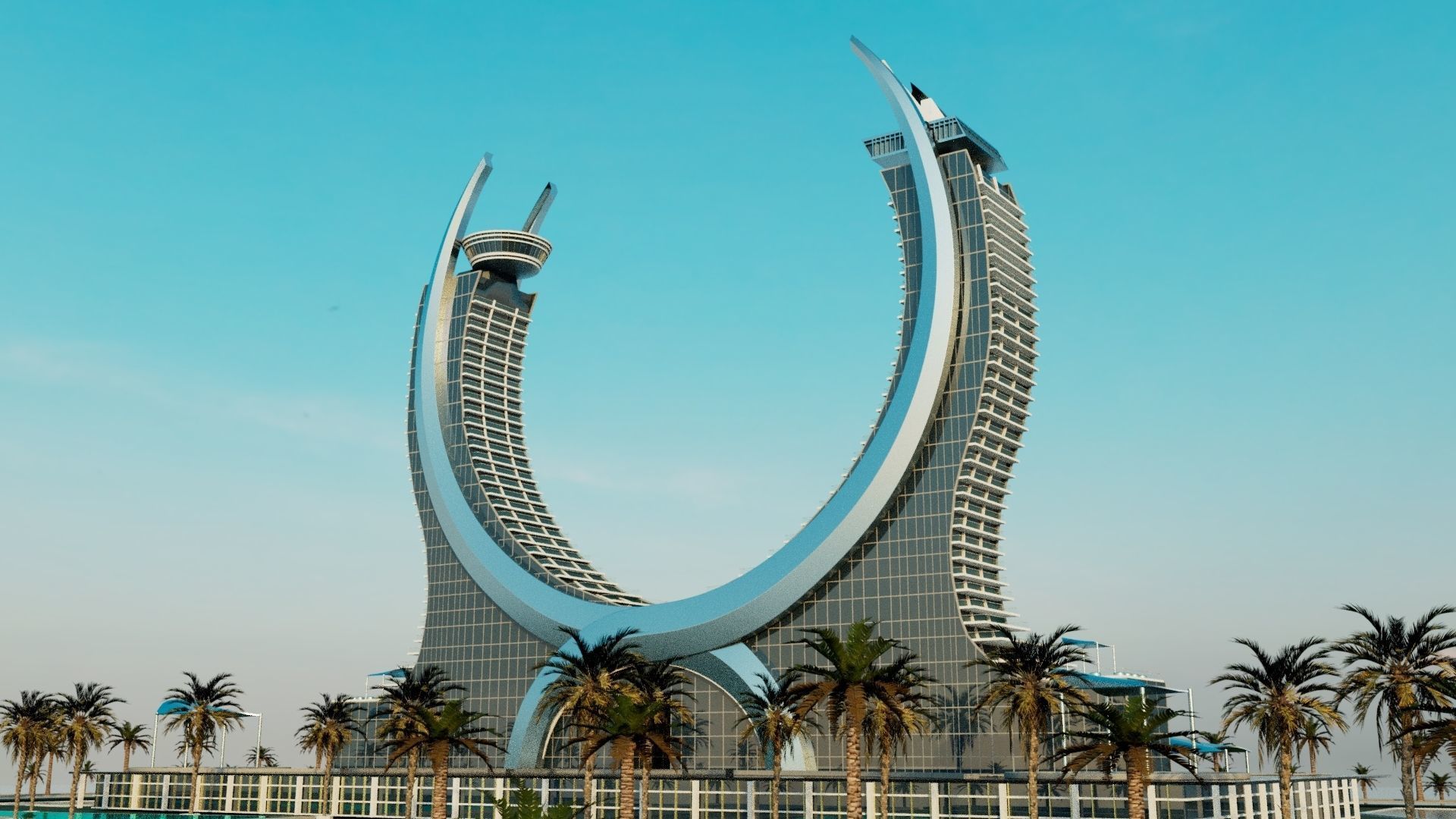 3D model Katara Tower VR / AR / low-poly | CGTrader