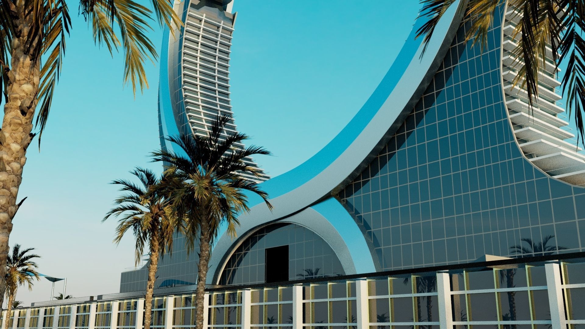 3D model Katara Tower VR / AR / low-poly | CGTrader