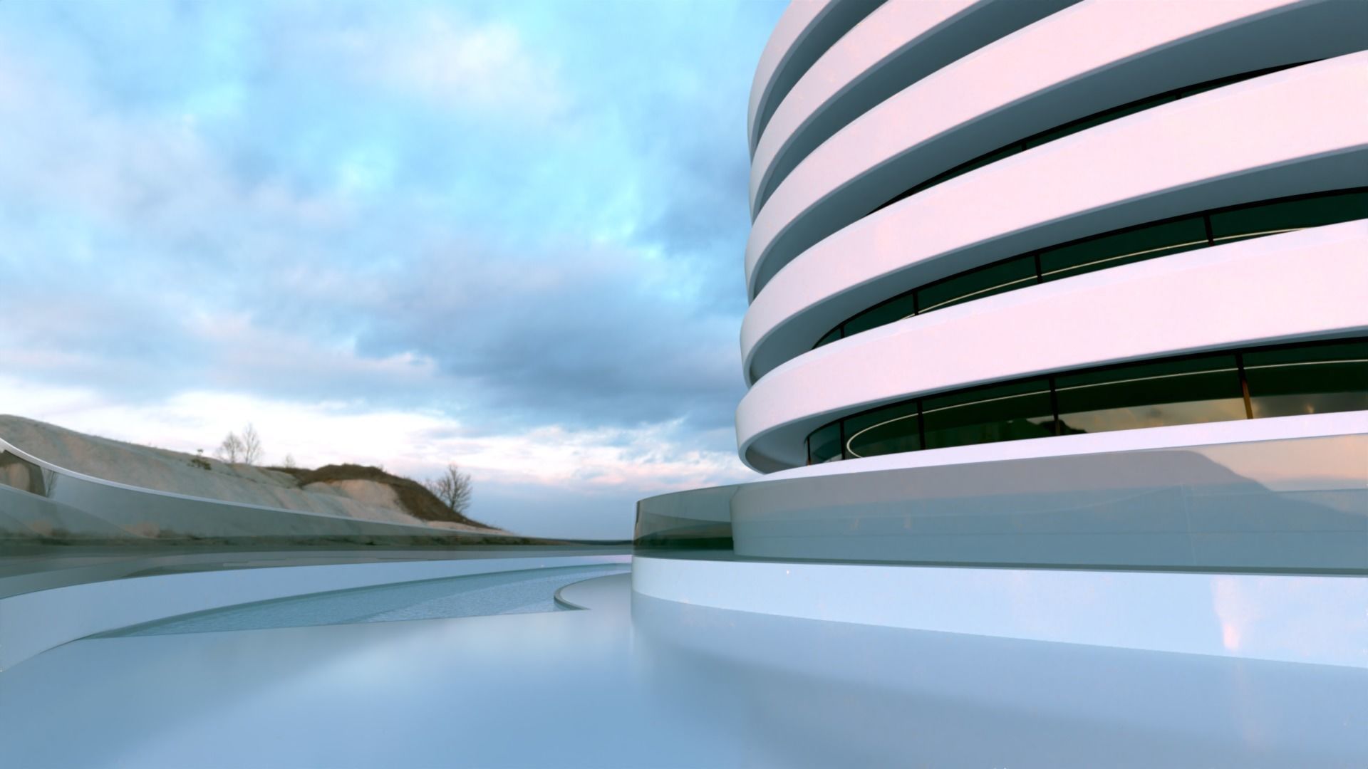 Futuristic Building Concept V2-01 3D model | CGTrader