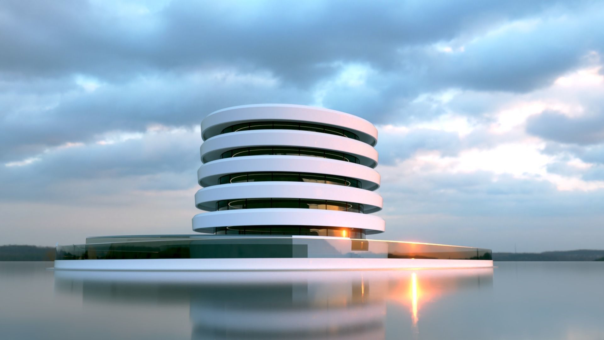 Futuristic Building Concept V2-01 3D model | CGTrader