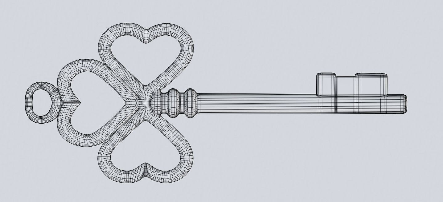 Antique Bronze Keys 3D model | CGTrader