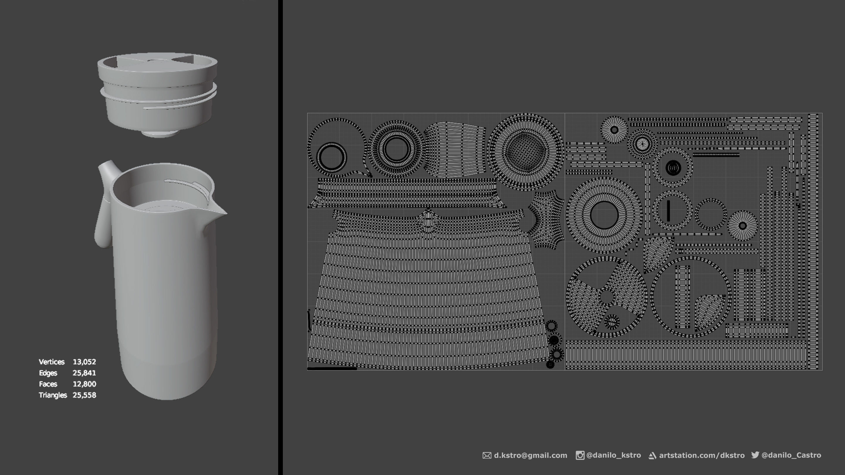 Coffee Bottle - 2k Textures 3D model | CGTrader