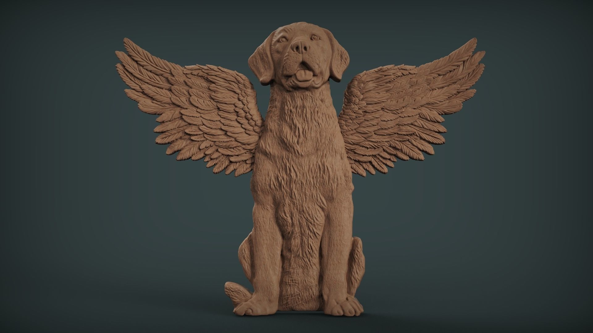 Winged Dog 3D model 3D printable | CGTrader