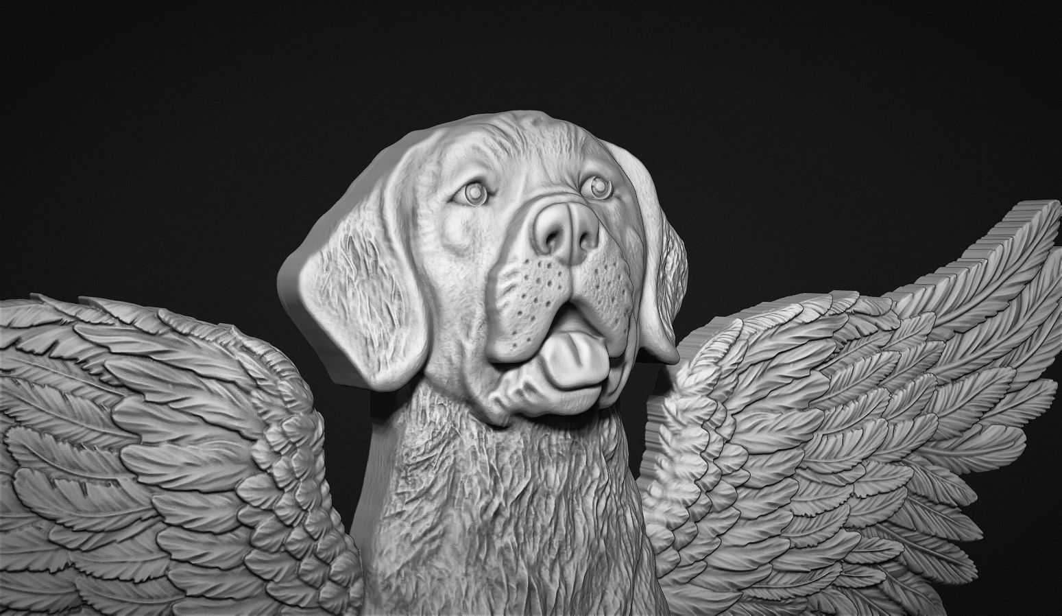 Winged Dog 3D model 3D printable | CGTrader