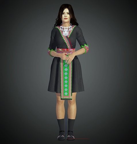 Khaub ncaw hmoob 3D For iclone 3D model | CGTrader