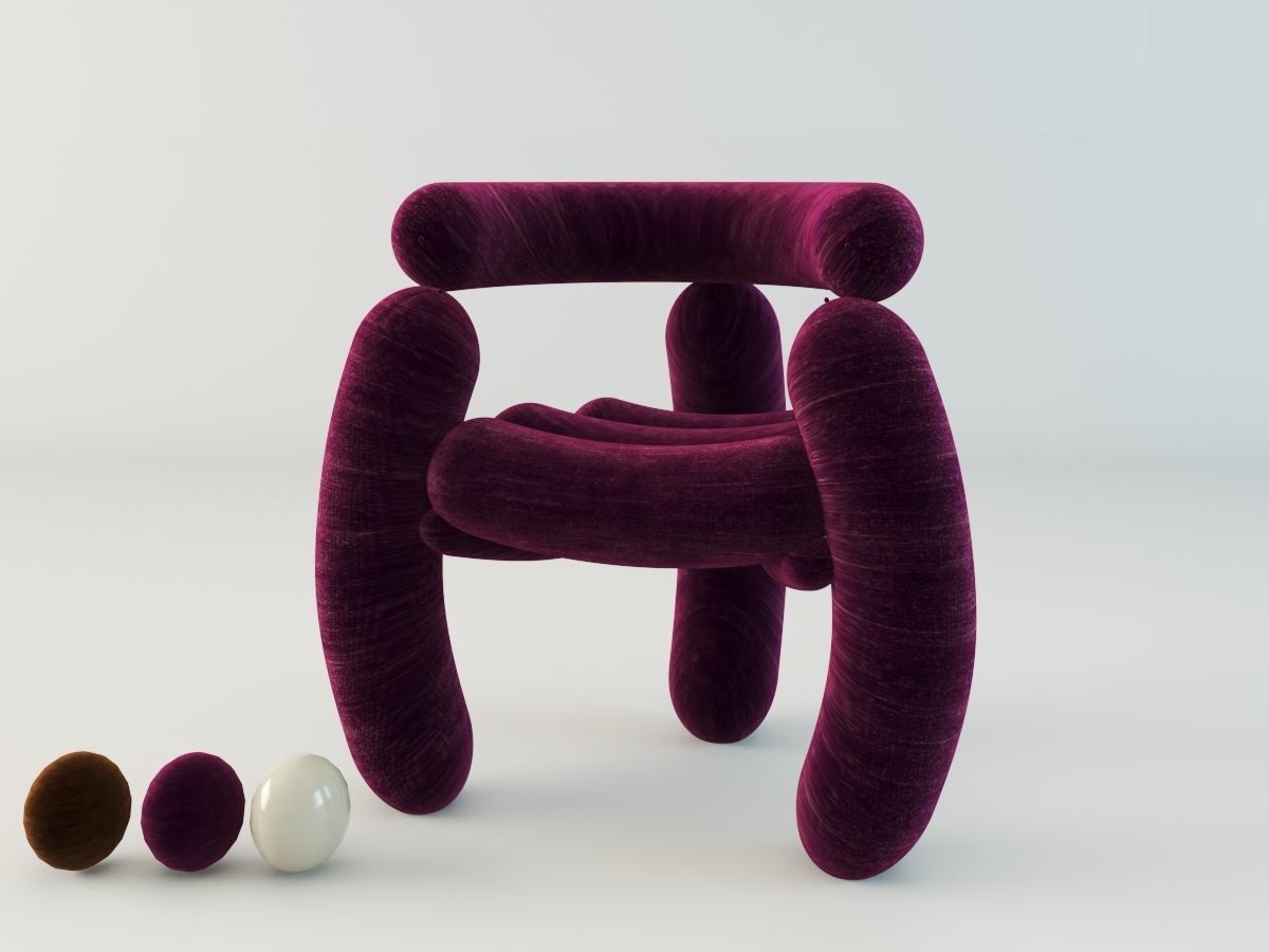 Modern balloon chair armchair 3D model | CGTrader
