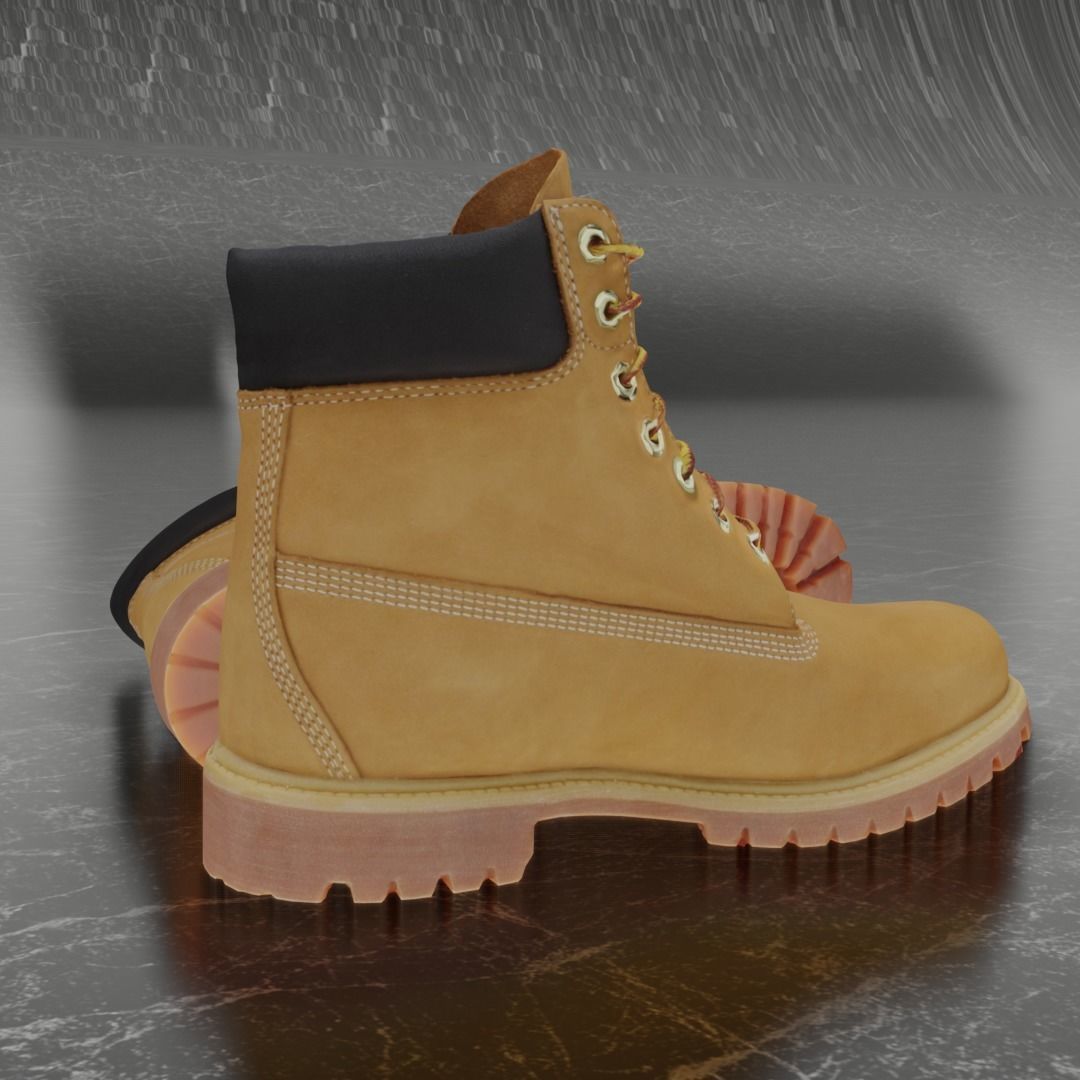 3D model TIMBERLAND 3D SHOES - CAMEL VR / AR / low-poly | CGTrader