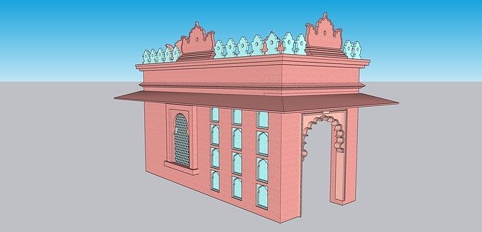 3D model indian jodhpuri stone chatri dome VR / AR / low-poly | CGTrader