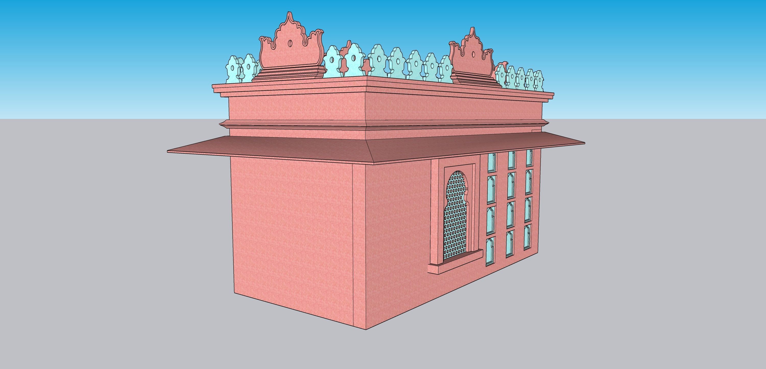 3D model indian jodhpuri stone chatri dome VR / AR / low-poly | CGTrader