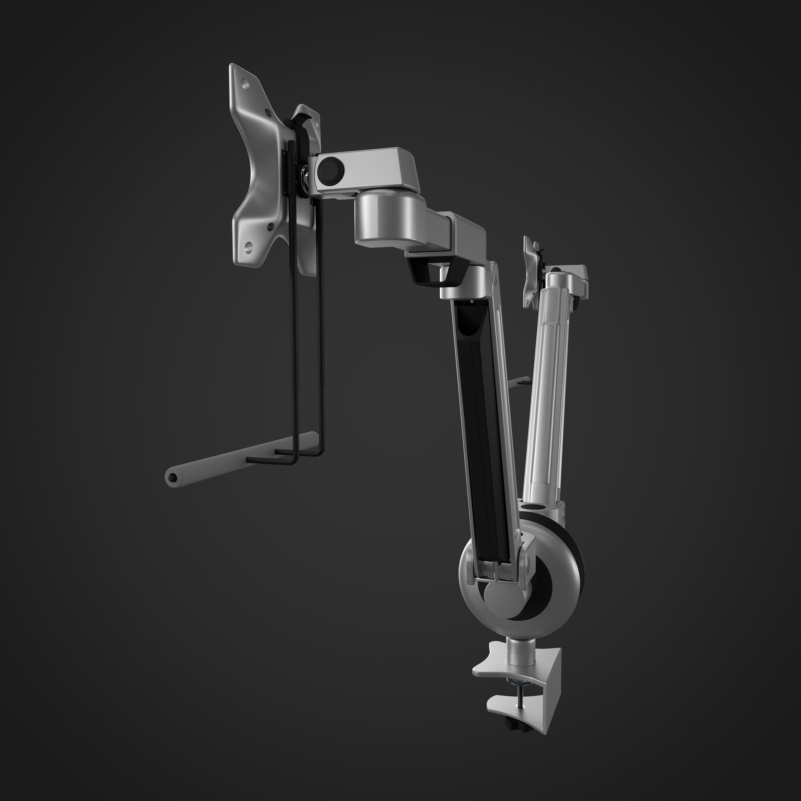 Dual Monitor Arms 3D model | CGTrader