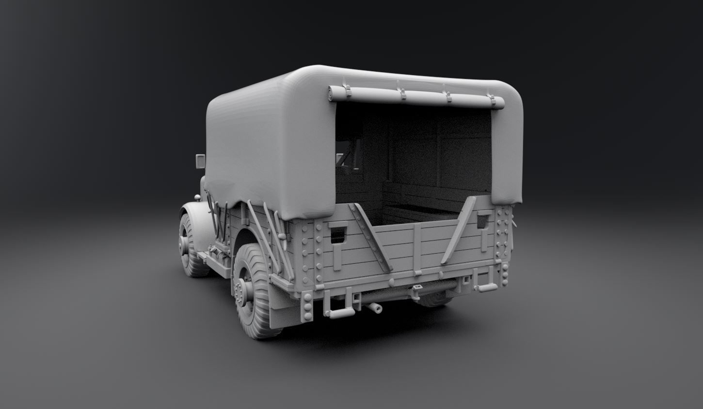 Bedford MWD 15 CWT scale model 3D model 3D printable | CGTrader