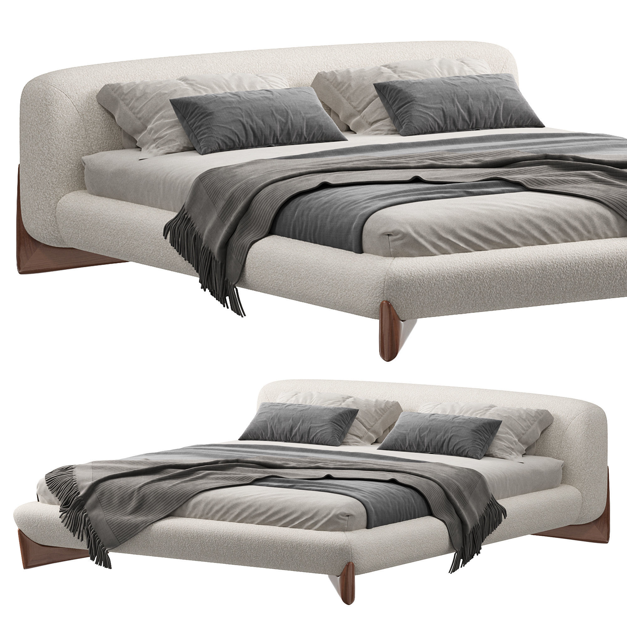 Porada Softbay BED 3D model | CGTrader