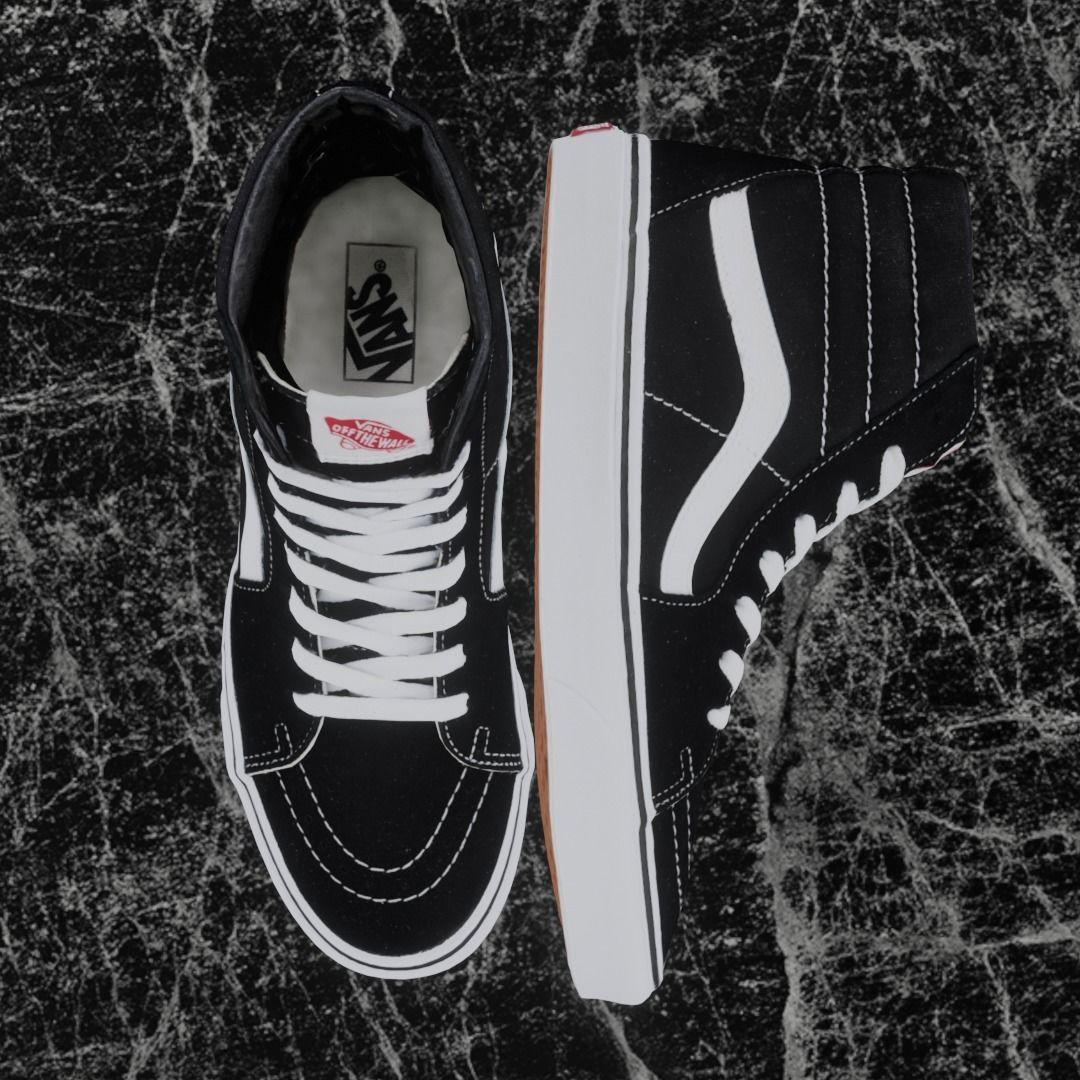 3D model VANS 3D SHOES - HIGH BLACK VR / AR / low-poly | CGTrader