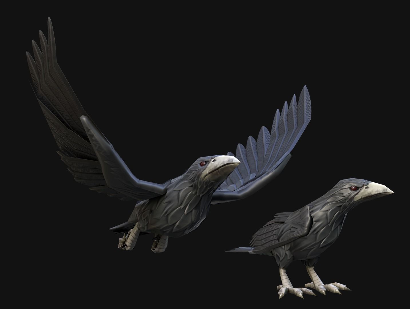 3D model Mobile Crow VR / AR / low-poly | CGTrader