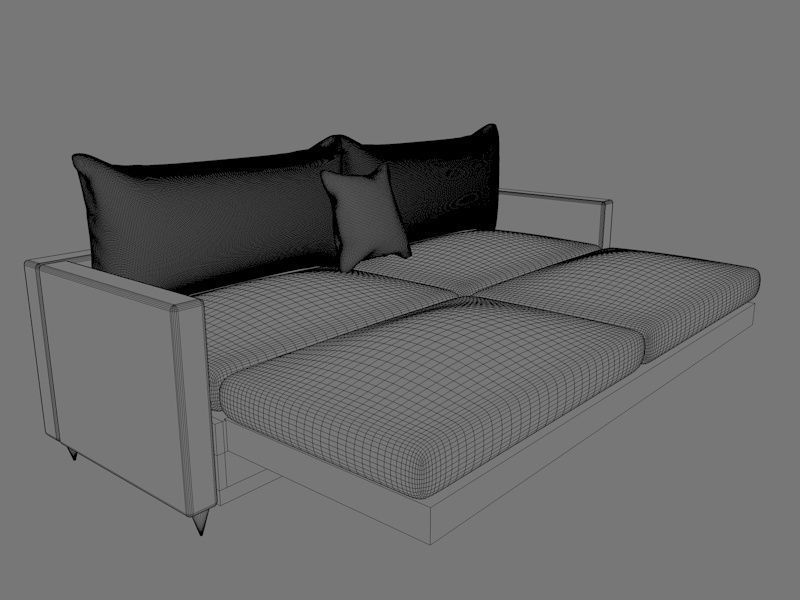 sofabed 3d model 3D model | CGTrader