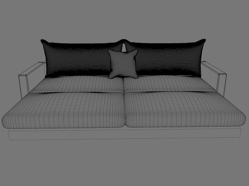 sofabed 3d model 3D model | CGTrader