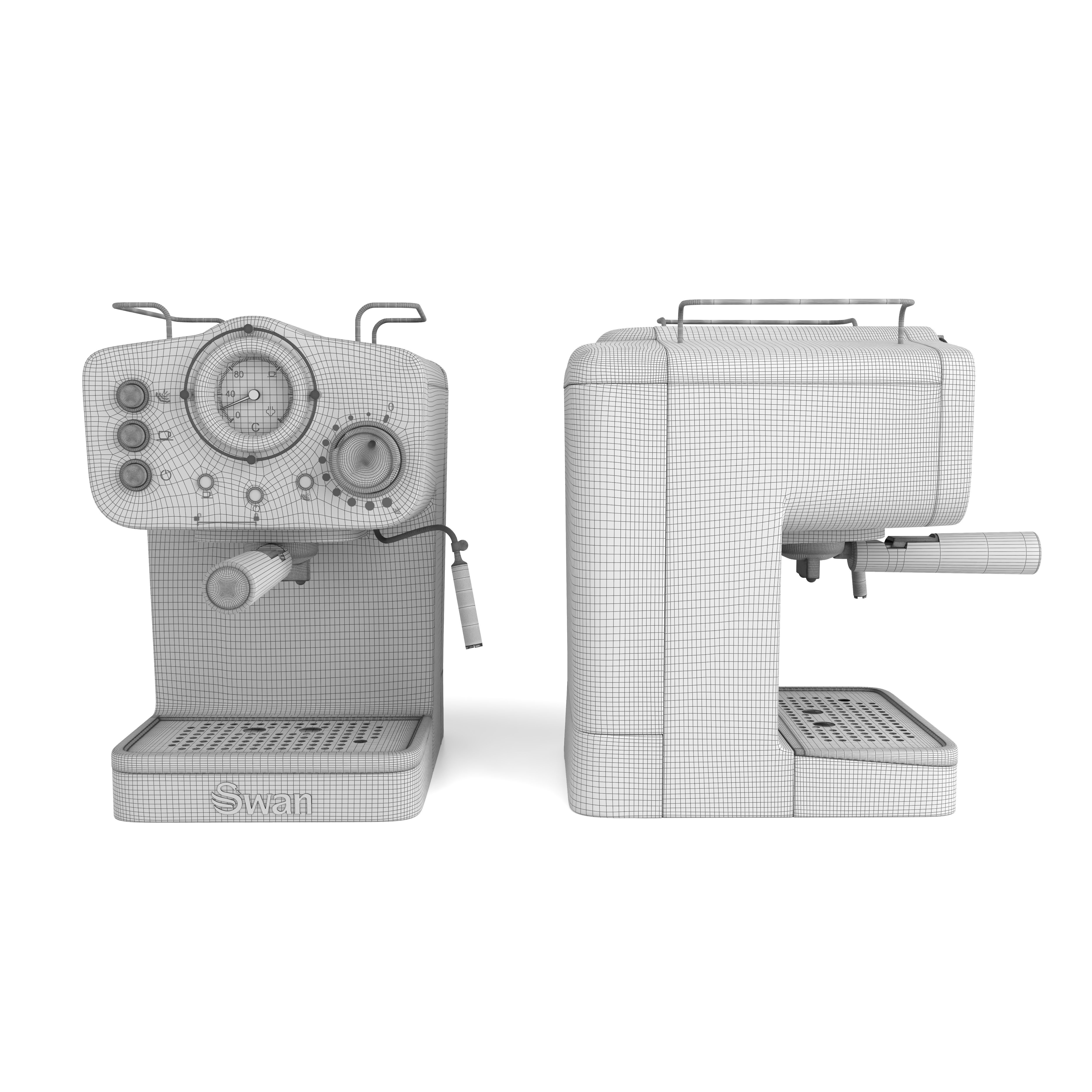 Modern Coffee Machine 3D model rigged | CGTrader