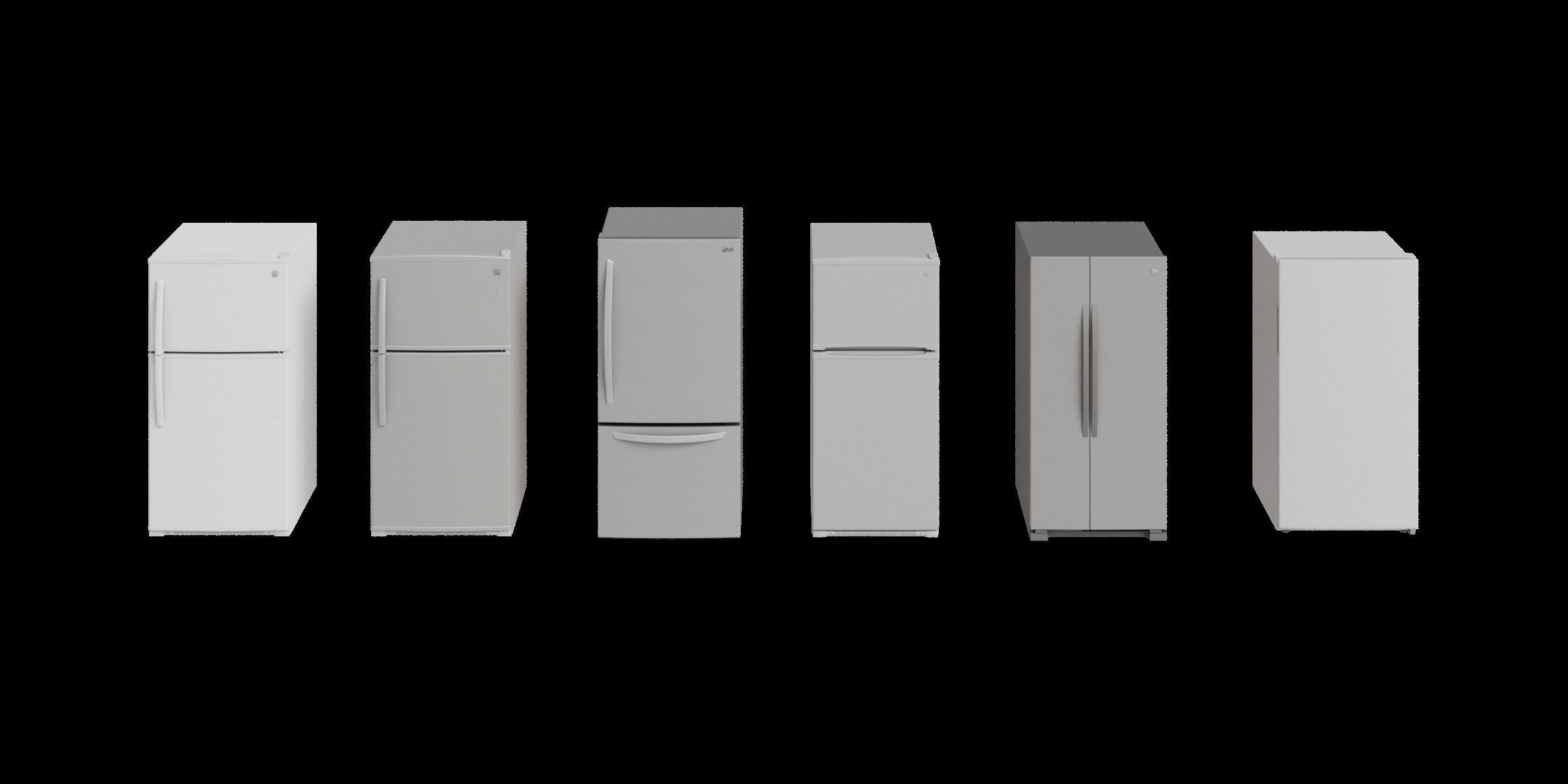 Set Of Small Refrigerators 3D model | CGTrader