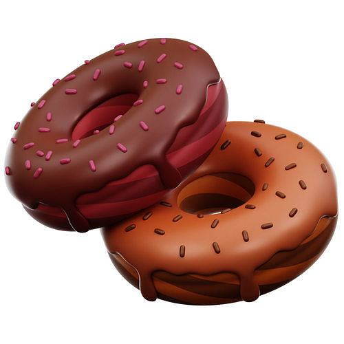 3D model Donut 3D Icon VR / AR / low-poly | CGTrader