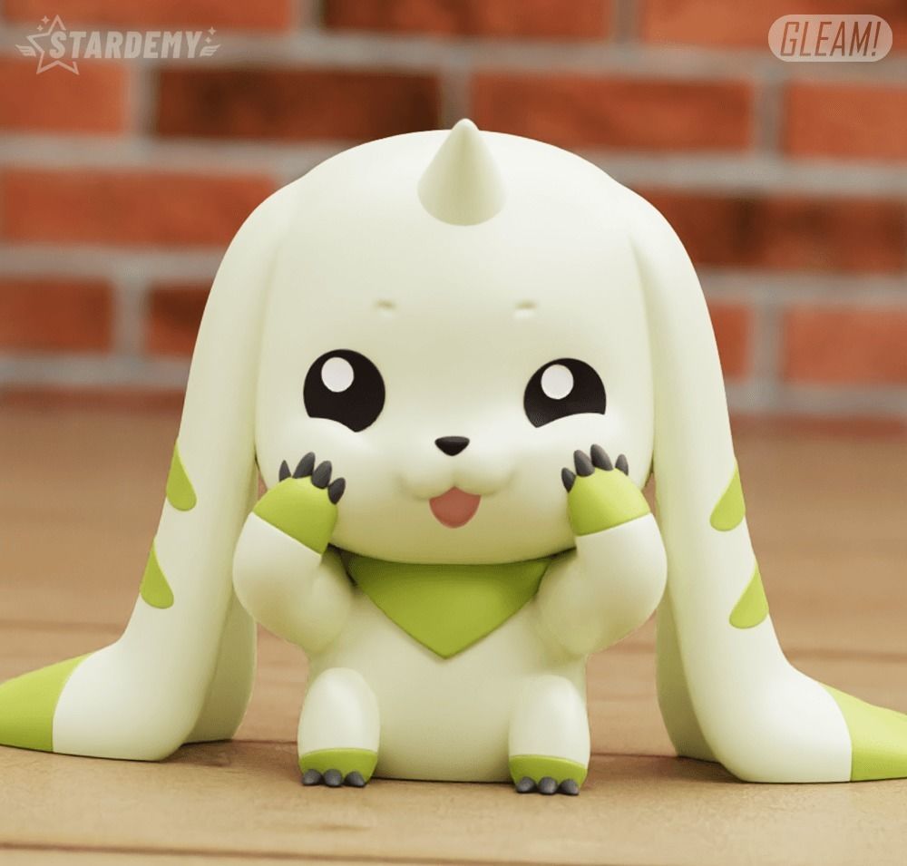 Terriermon Chibi No Supports 2 Different Poses Digimon 3d Model 3d