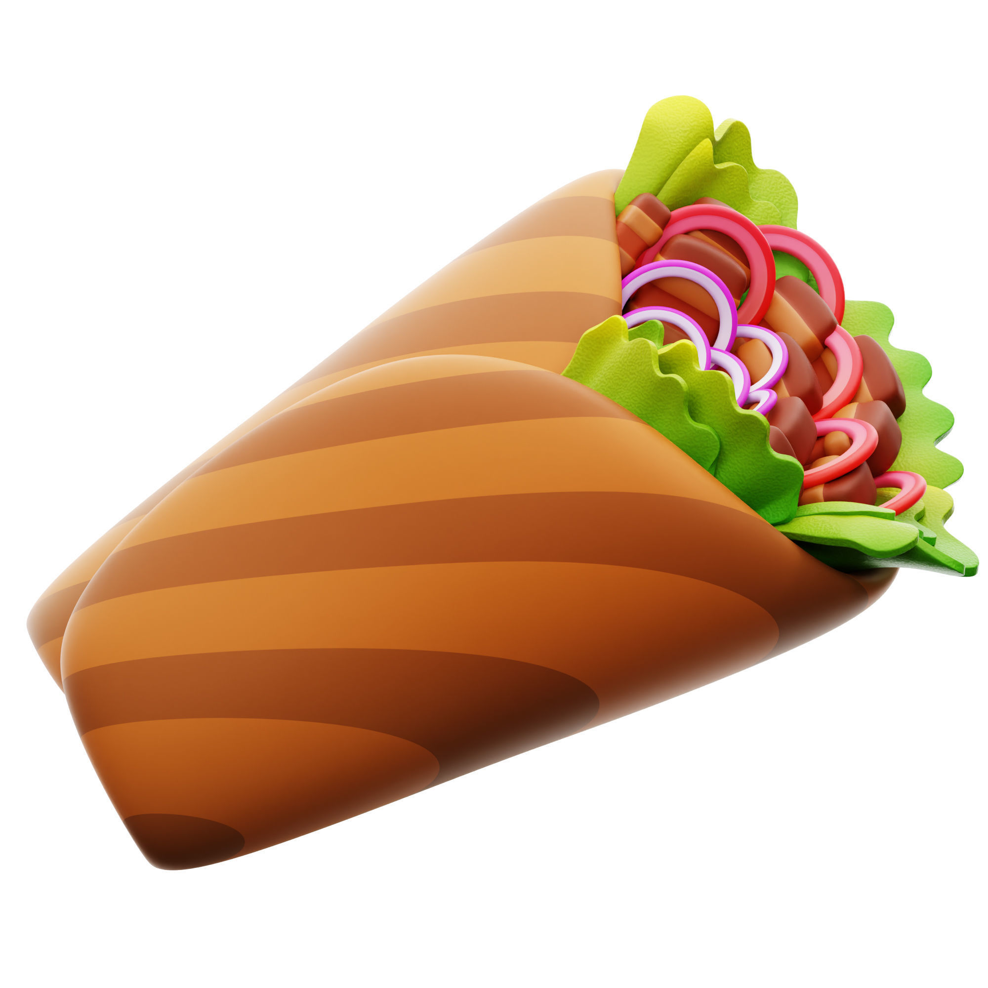 3D model Kebab 3D Icon VR / AR / low-poly | CGTrader