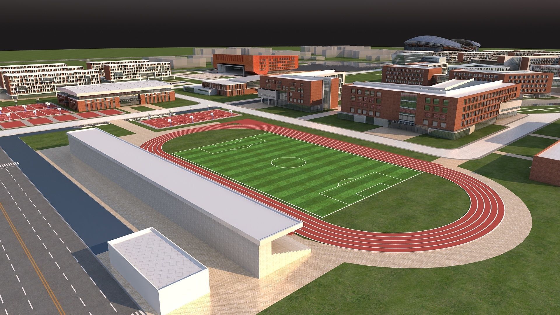 School 3 3D model | CGTrader